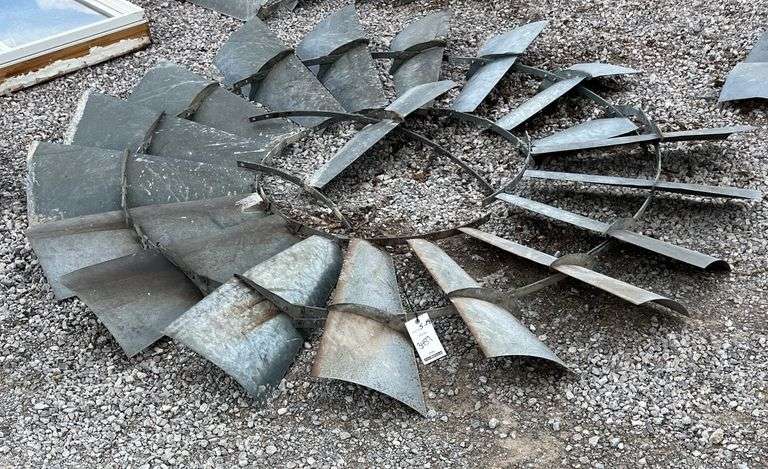 (6) Sections complete fan for 8' windmill fan, with extra section, good ...