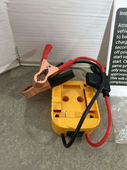 20V Jump starter adapter, great for jump starting vehicles, mowers ...