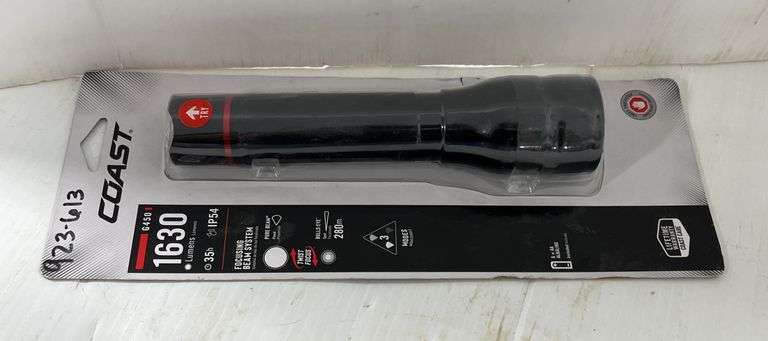 Coast No. G450 aluminium body flashlight with 3 power levels, up to ...