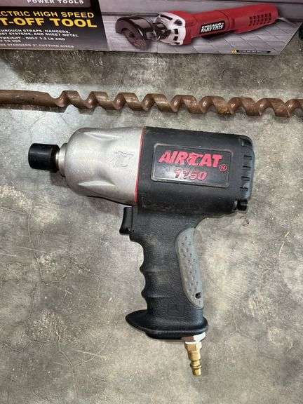 Tool box with socket sets, cut-off tool, Aircat impact wrench, grinder, plus many more ...