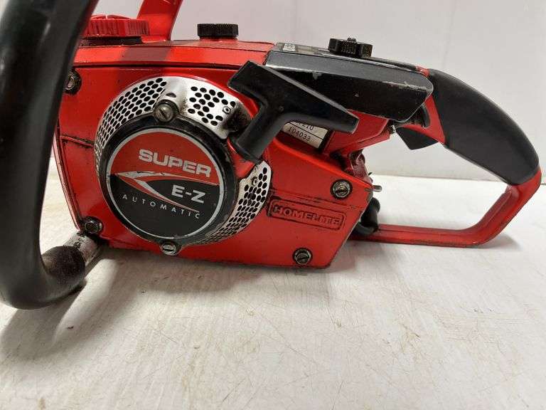 Homelite Super EZ chainsaw with an 18" bar, runs well - Albrecht ...