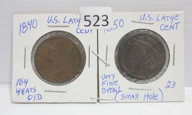 1840 and 1850 US large cents - Albrecht Auction Service