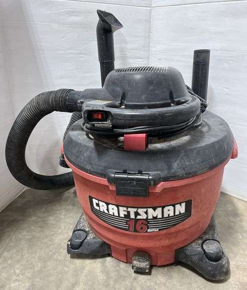 Craftsman rinse and vac 16-gallon with attachments - Albrecht Auction ...