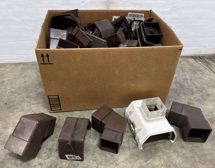 Vinyl gutter accessories, includes: (4) Gutter drops, (12) Elbow ...