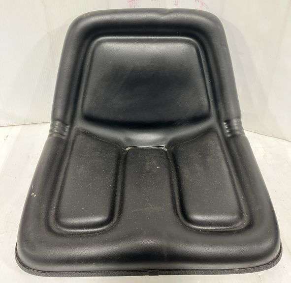 Tractor seat, metal bottom, 18"W, excellent - Albrecht Auction Service