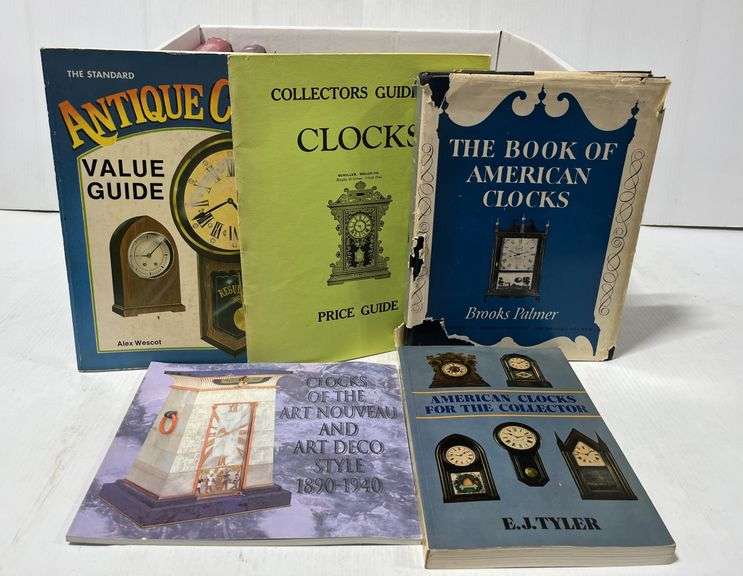 (15) Reference books about clocks and watches, price guides, ID books ...