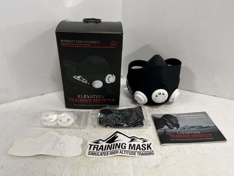 Elevation Training mask with instruction manual and accessories, NIB ...