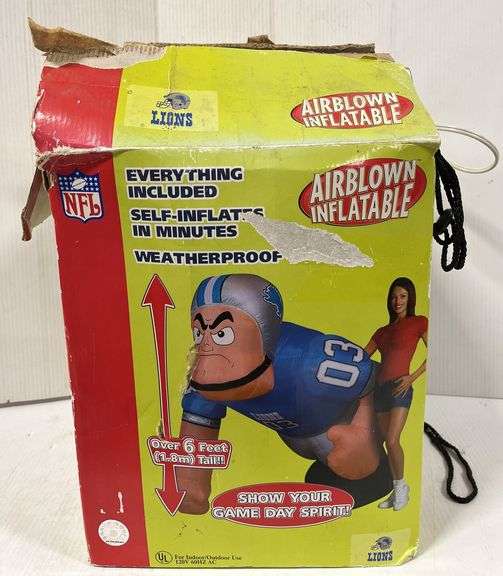 NFL Detroit Lions game day pride airblown inflatable guy, self-inflate ...
