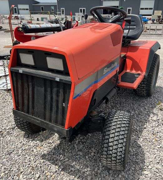 Simplicity tractor, runs well, no deck, may need a battery soon ...
