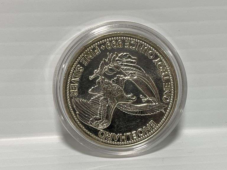 (2) Engelhard 1 oz. American Prospector silver rounds, the 1984 is the ...