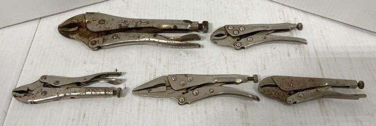 (5) Vise grips, Craftsman vise grips, Companion, and more, up to 8 ...