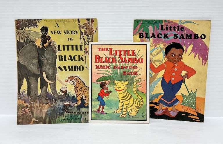 (3) Little Black Sambo books, include: 1- The Little Black Sambo Magic ...