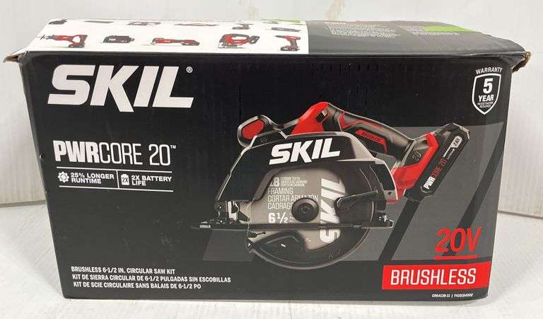 Skil Saw 6 1/2" circular saw, needs blade, NIB - Albrecht Auction Service