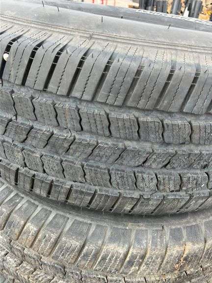 Set of (4) 16" Chrome rims, 6-hole bolt pattern with tires, fits Ford ...