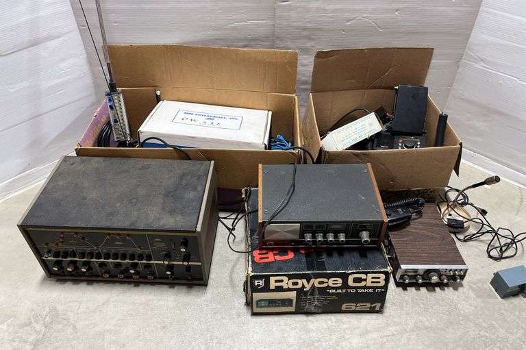 Ham radio and CB radios, comes in (2) boxes full, all works well; Ham ...