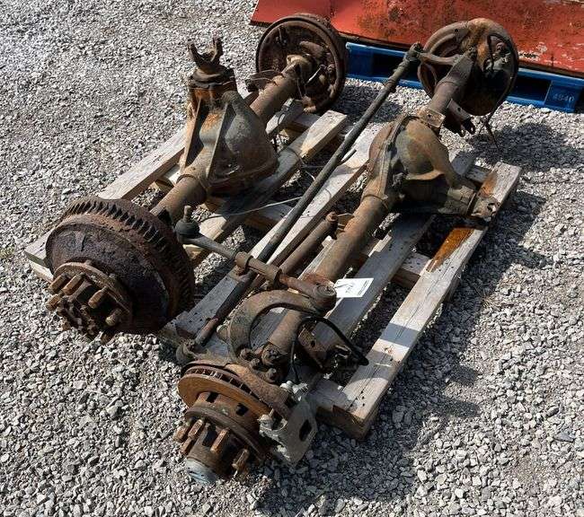 Set of 37 Dana 60 axles out of a '78 Chevy pickup, rear cover for front ...