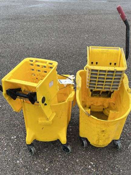 (2) Rubbermaid mop pails - Albrecht Auction Service