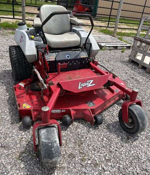 Exmark zero-turn lawn mower, needs work, 60", turns over but doesn't ...