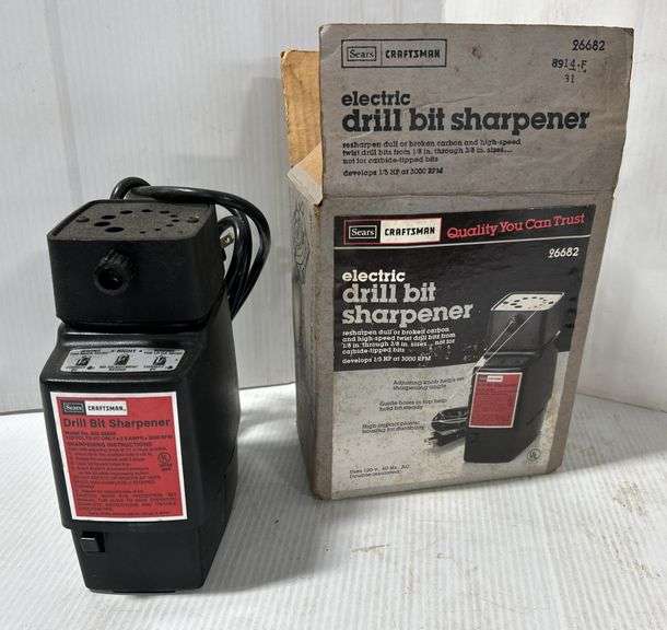 Sears-Craftsman drill bit sharpener, model 900.66820, 8"H - Albrecht ...
