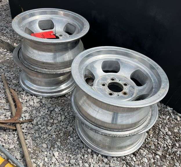 (4) American Racing mag wheels, 4 1/2" bolt pattern, 15" x 8", two ...