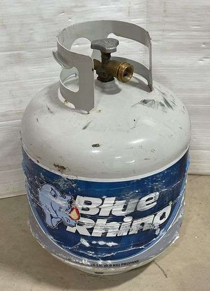 Blue Rhino propane tank, empty - Albrecht Auction Service