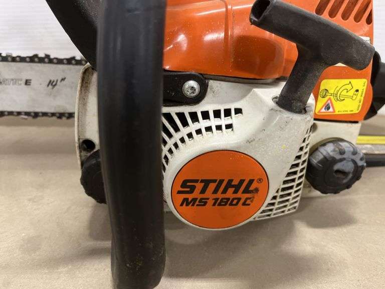 STIHL MS180C Easy Start chainsaw, 16" bar, used for one season, great ...