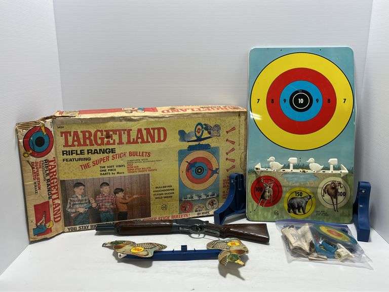 Target land shooting game, by Marx, 1968, includes all targets and 7 ...