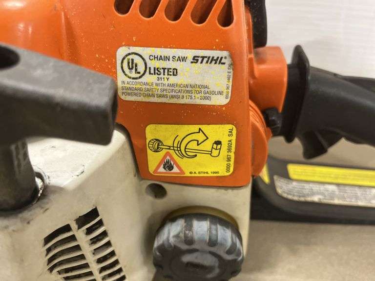 STIHL MS180C Easy Start chainsaw, 16" bar, used for one season, great ...