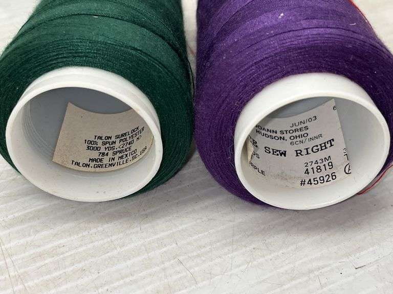 (16) Large spools of thread - Albrecht Auction Service