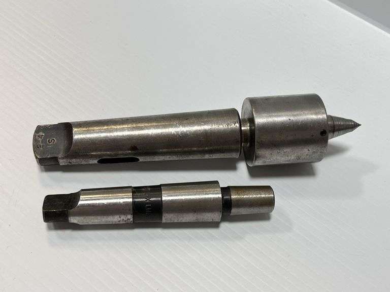 Assorted machinist tool fixtures and live center - Albrecht Auction Service