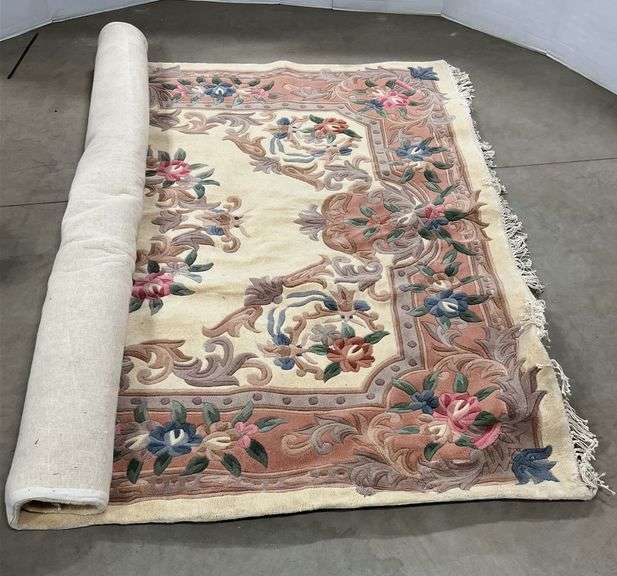 Couristan Magni-sino 100% wool area rug with ornate multicolor floral ...