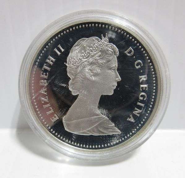 (8) Silver Canadian Proof Dollars from 1984-1987, 50% silver, all- BU ...