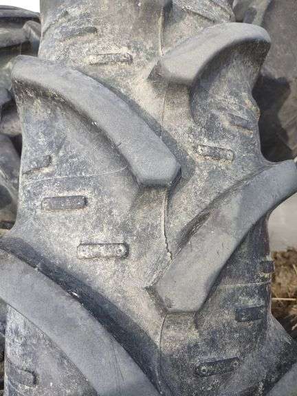 (2)-John Deere Heavy Duty Rims and 270/95R48 Tires at 85% or Better ...