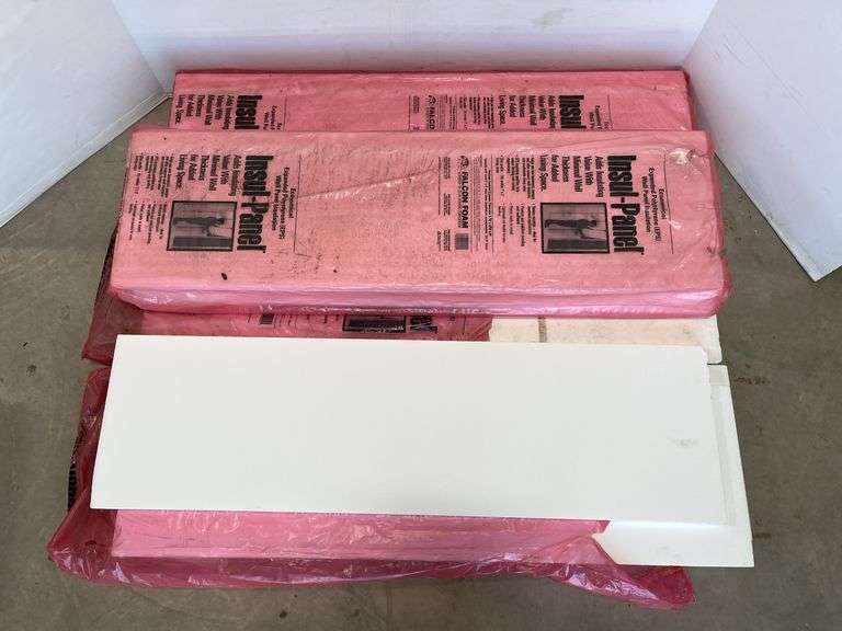 (4) Packages of "Falcon Foam" Insul-panel Insulation: Three packs have ...