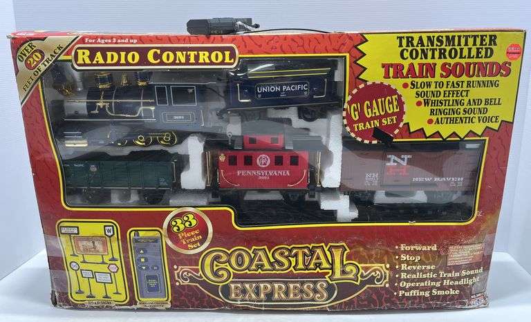 EZTEC Coastal Express G-scale train set, radio controlled, good ...