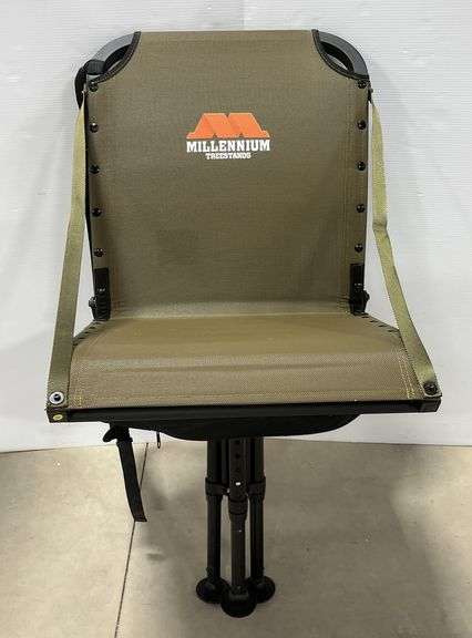 Millennium tree stand chair, adjustable, seat- 19"W, like new ...
