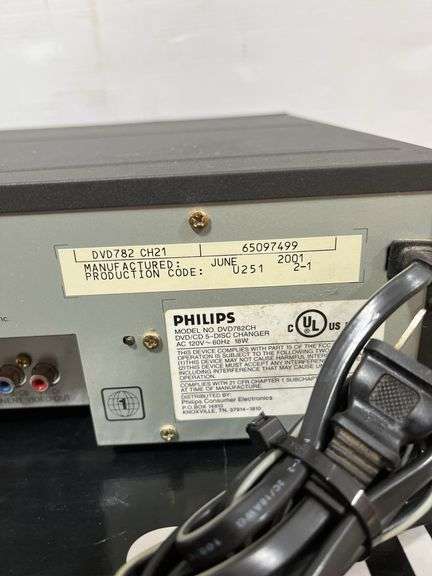 Philips 5-disc changer/DVD video player, No. 782C, great - Albrecht ...