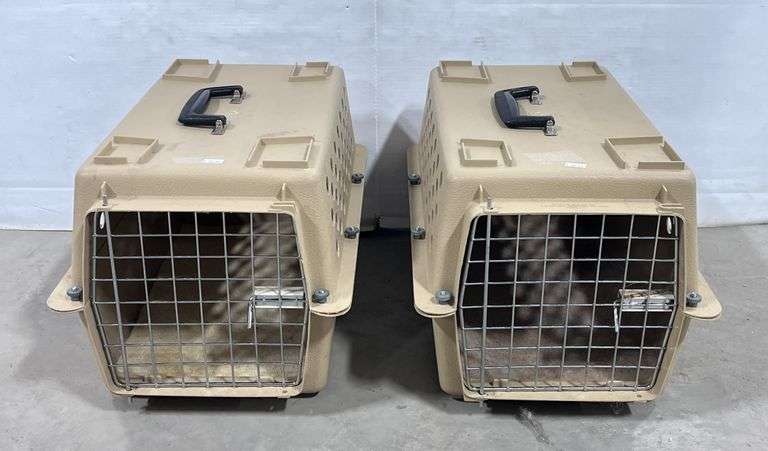 Set of (2) Small animal cages, 10"W x 16"D x 11"H, good - Albrecht ...