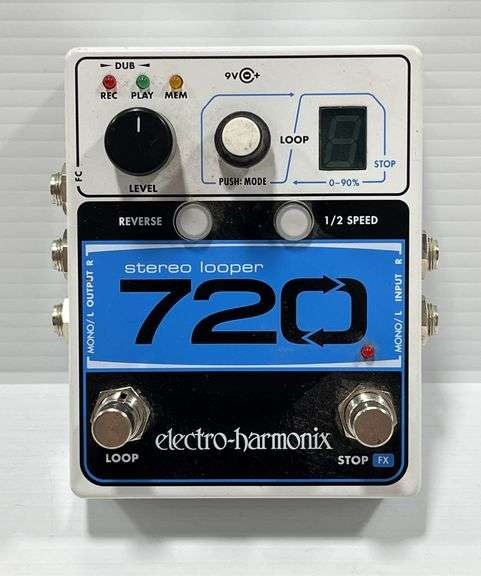 Electro-Harmonix stereo looper 720 guitar foot pedal, works well ...