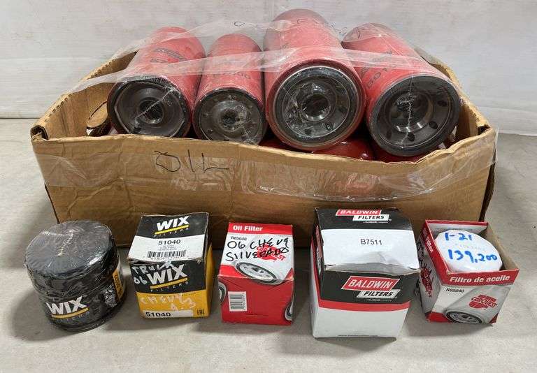 Baldwin Oil Filters, includes: B-95; B-96; B-7685; B-76; B-7577; B-7511 ...