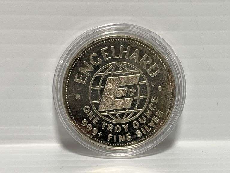 (2) Engelhard 1 oz. American Prospector silver rounds, the 1984 is the ...