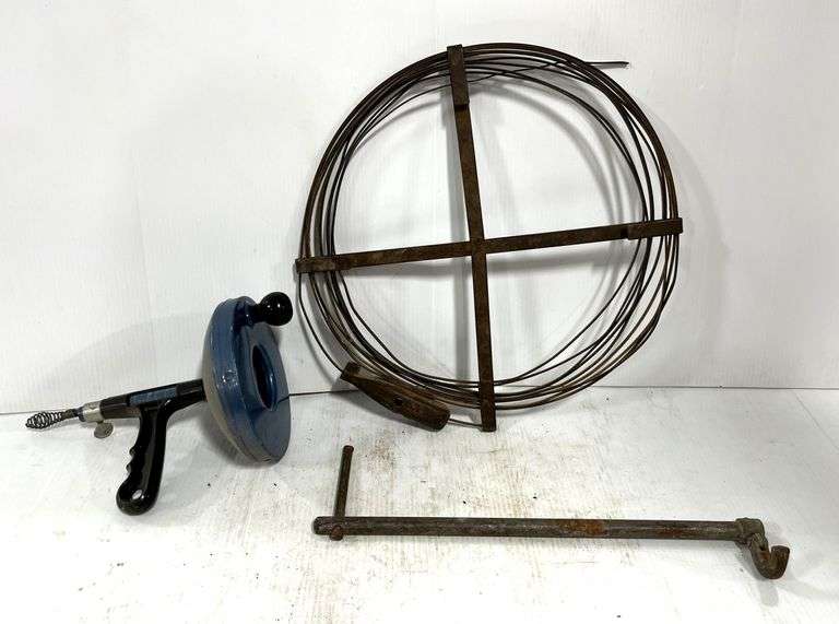 Drain cleaning auger, also a tape for drains and bowl wrench - Albrecht ...