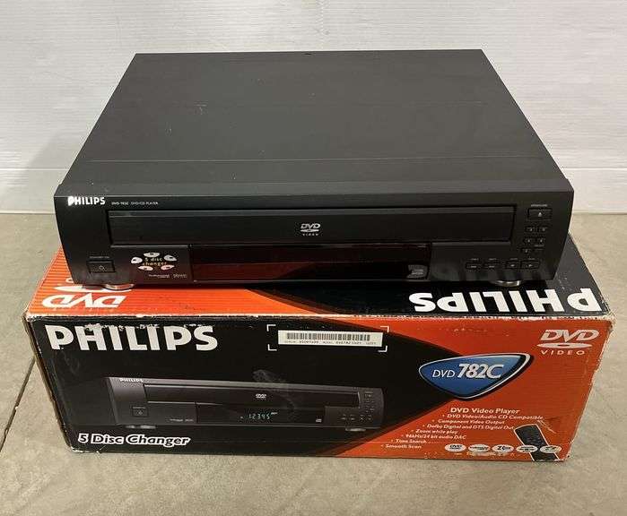Philips 5-disc changer/DVD video player, No. 782C, great - Albrecht ...