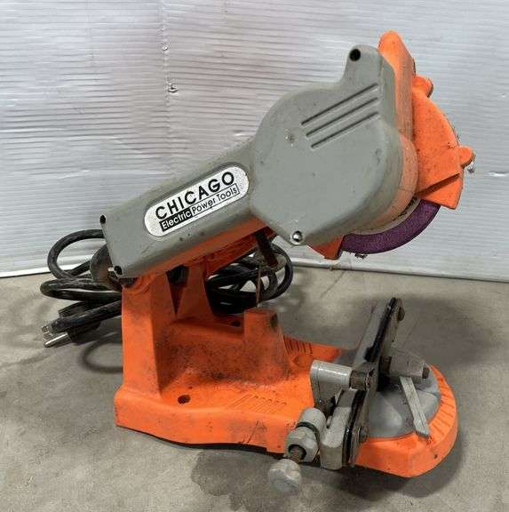 Chicago Electric chainsaw blade sharpener, works - Albrecht Auction Service