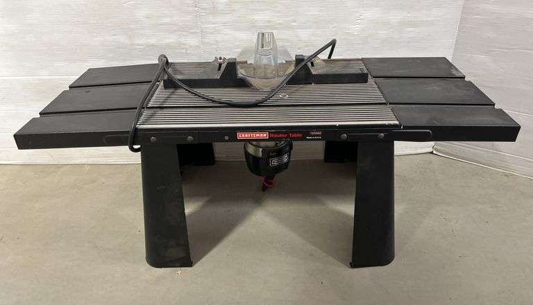 Craftsman router and router table, 36"W, good - Albrecht Auction Service