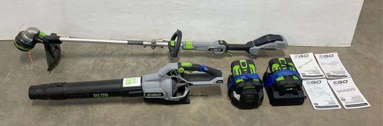 EGO Yard tools, includes: EGO power string trimmer, Model No. 150T, 2 ...