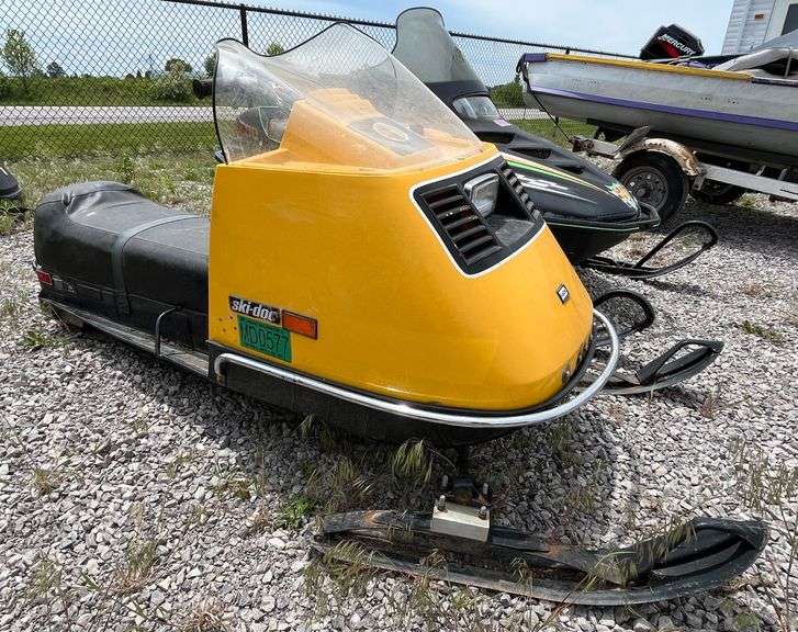 1973 Ski-Doo snowmobile, last ran three years ago, one Bogie wheel is ...