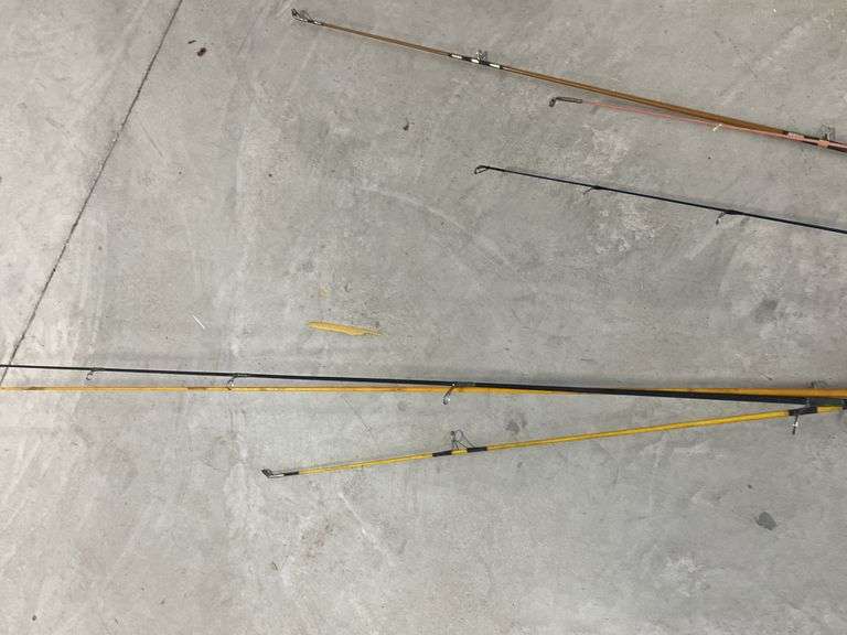 Fishing rod and reel items, contains: (8) Fishing rods, (15) Reels, and ...