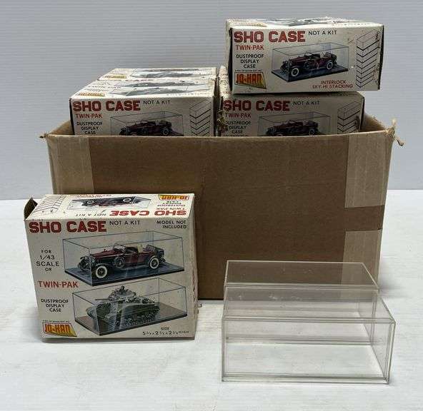 (15) Showcase display cases, size- 5 3/4" x 2 1/2" x 2 3/8", great for ...