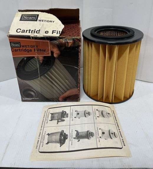 Sears wet/dry cartridge filter, new - Albrecht Auction Service